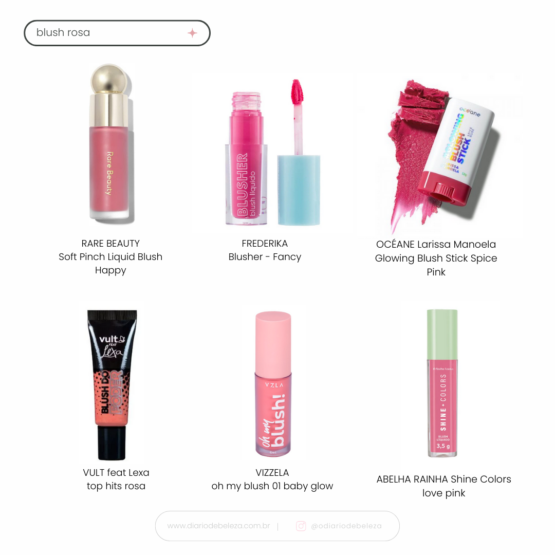 18 Blush Rosa para Ficar com Cara de Saúde | Diário de Beleza